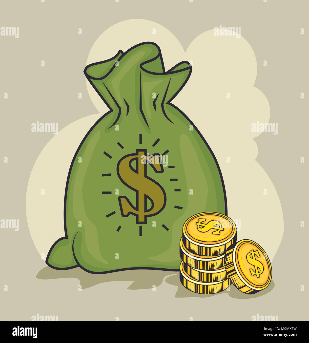 Money related objects design hi-res stock photography and images - Alamy