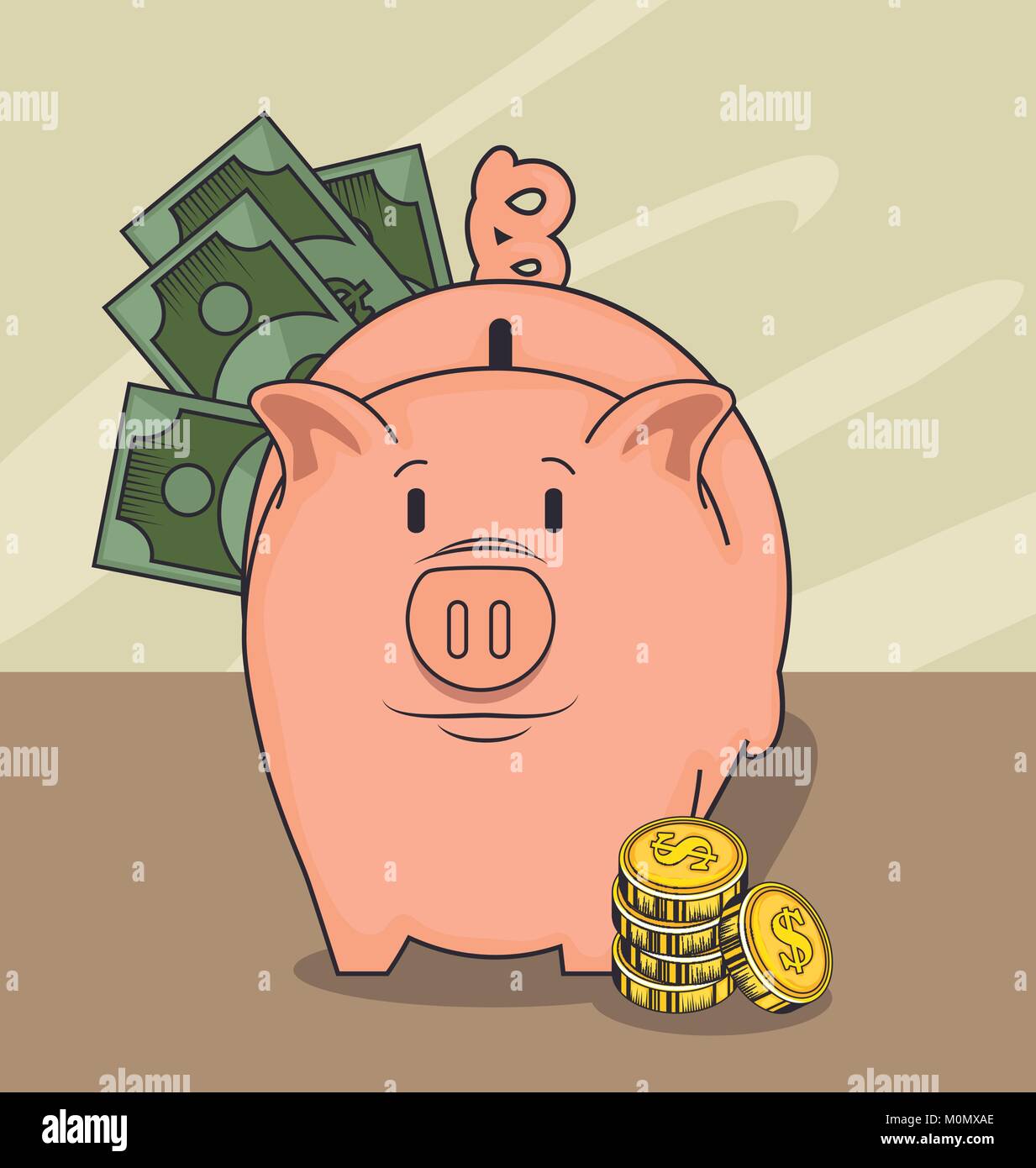 Money related objects design hi-res stock photography and images - Alamy