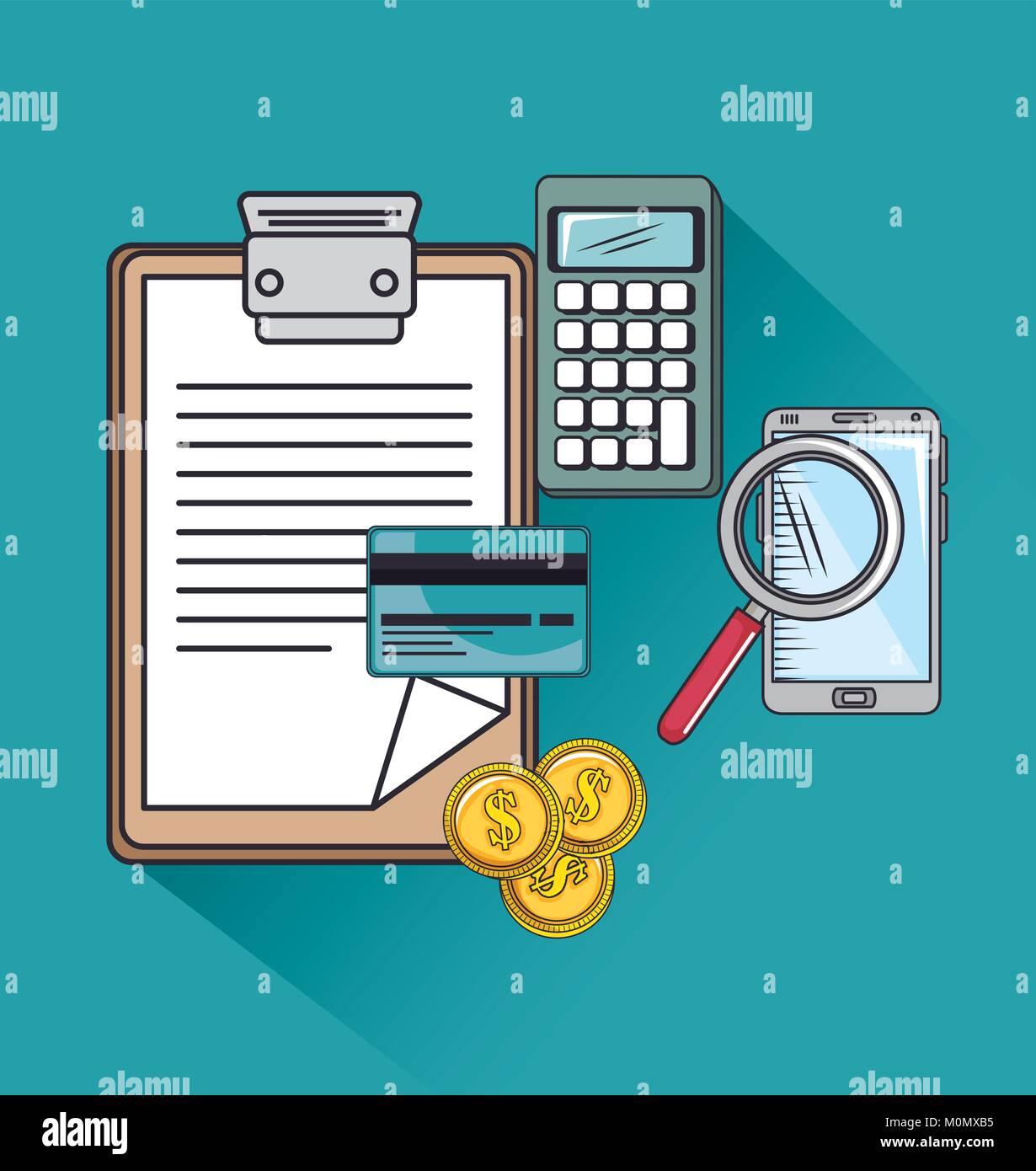 Money related objects design hi-res stock photography and images - Alamy