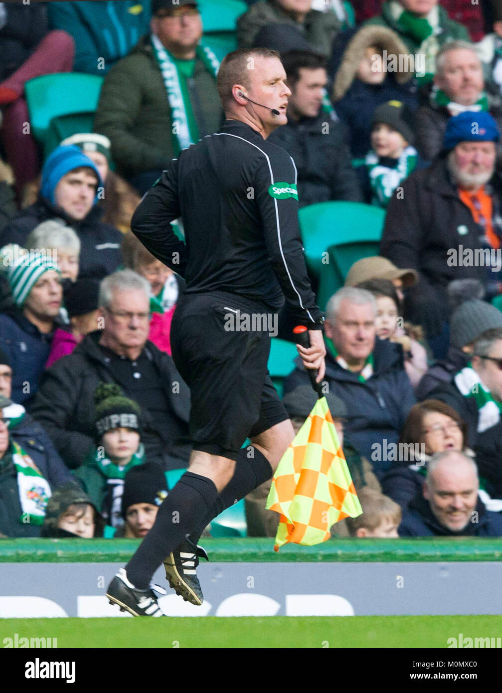 Assistant Referee Joseph Lawson during the William Hill Scottish Cup ...
