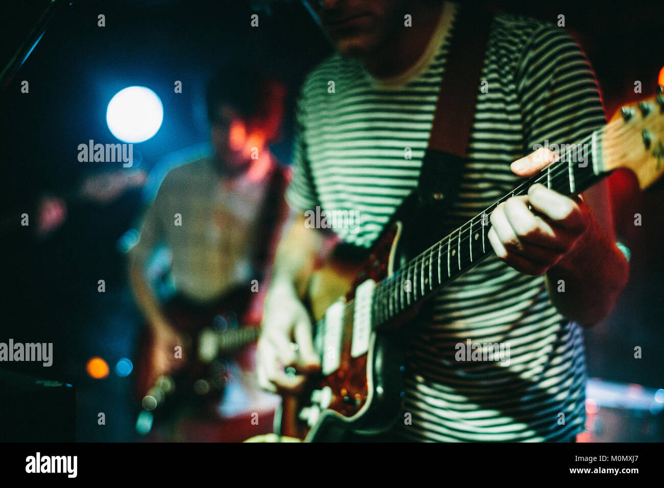 Guitarist performs live concert, 2013 Stock Photo - Alamy