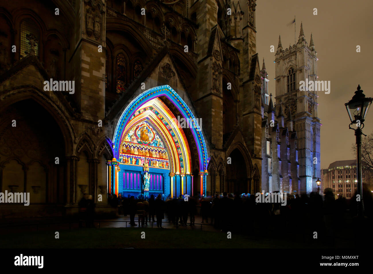 London Lumiere 2018 a festival of illuminated art installations shown ...