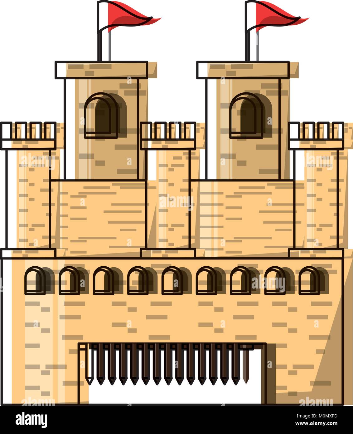Medieval Castle Design Stock Vector Image & Art - Alamy
