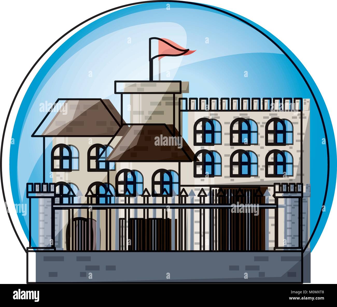 Modern castle icon image Stock Vector Image & Art - Alamy