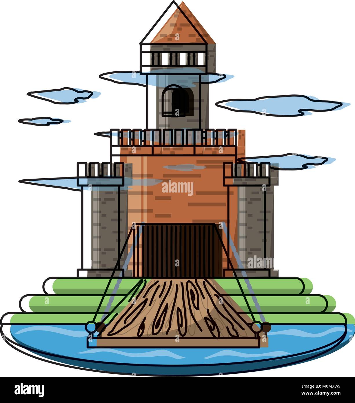 Medieval castle design Stock Vector Image & Art - Alamy
