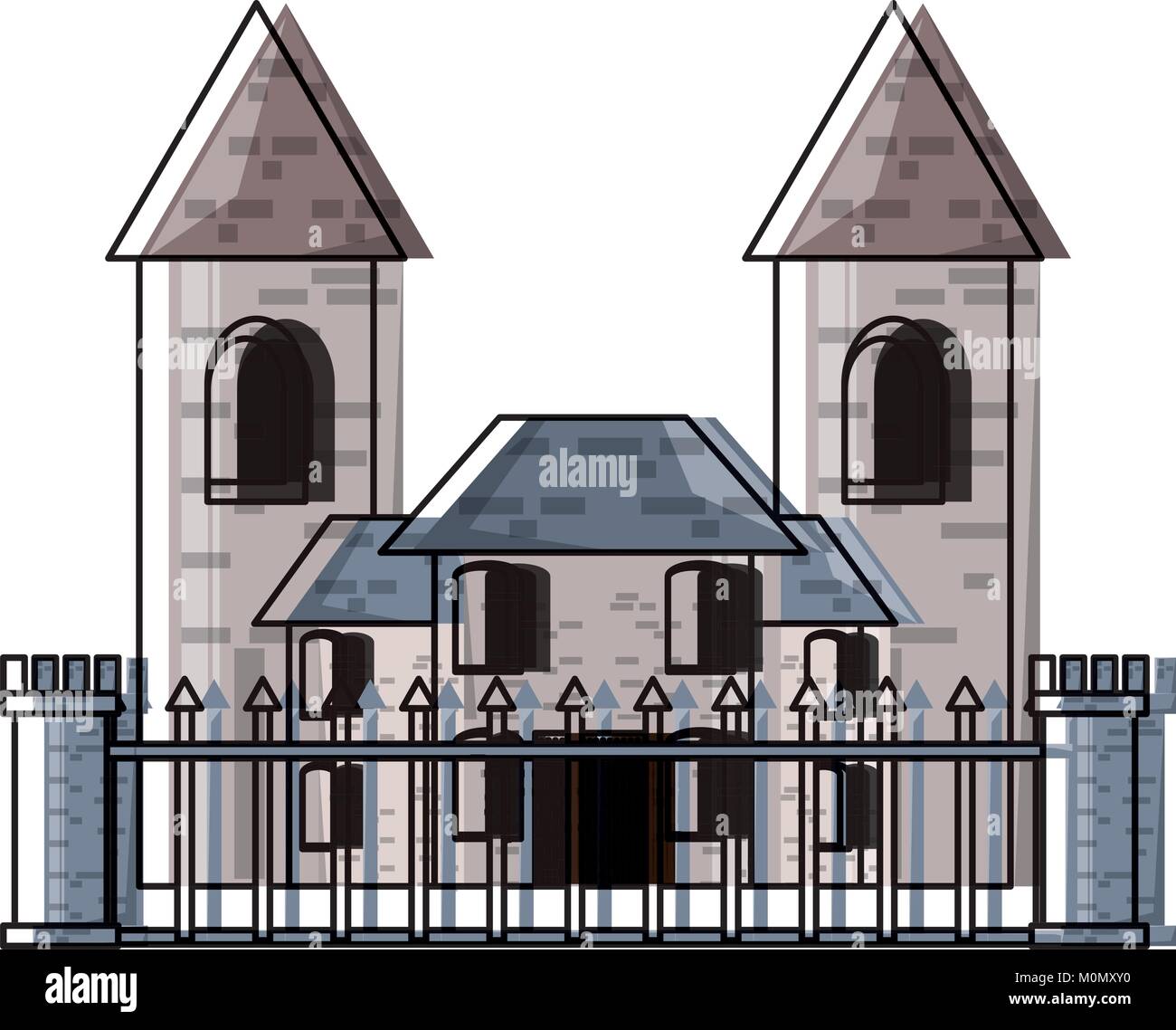 Modern castle icon image Stock Vector Image & Art - Alamy