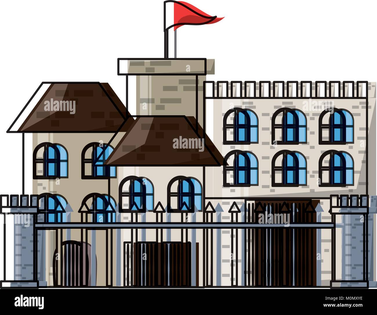 Modern castle icon image Stock Vector Image & Art - Alamy