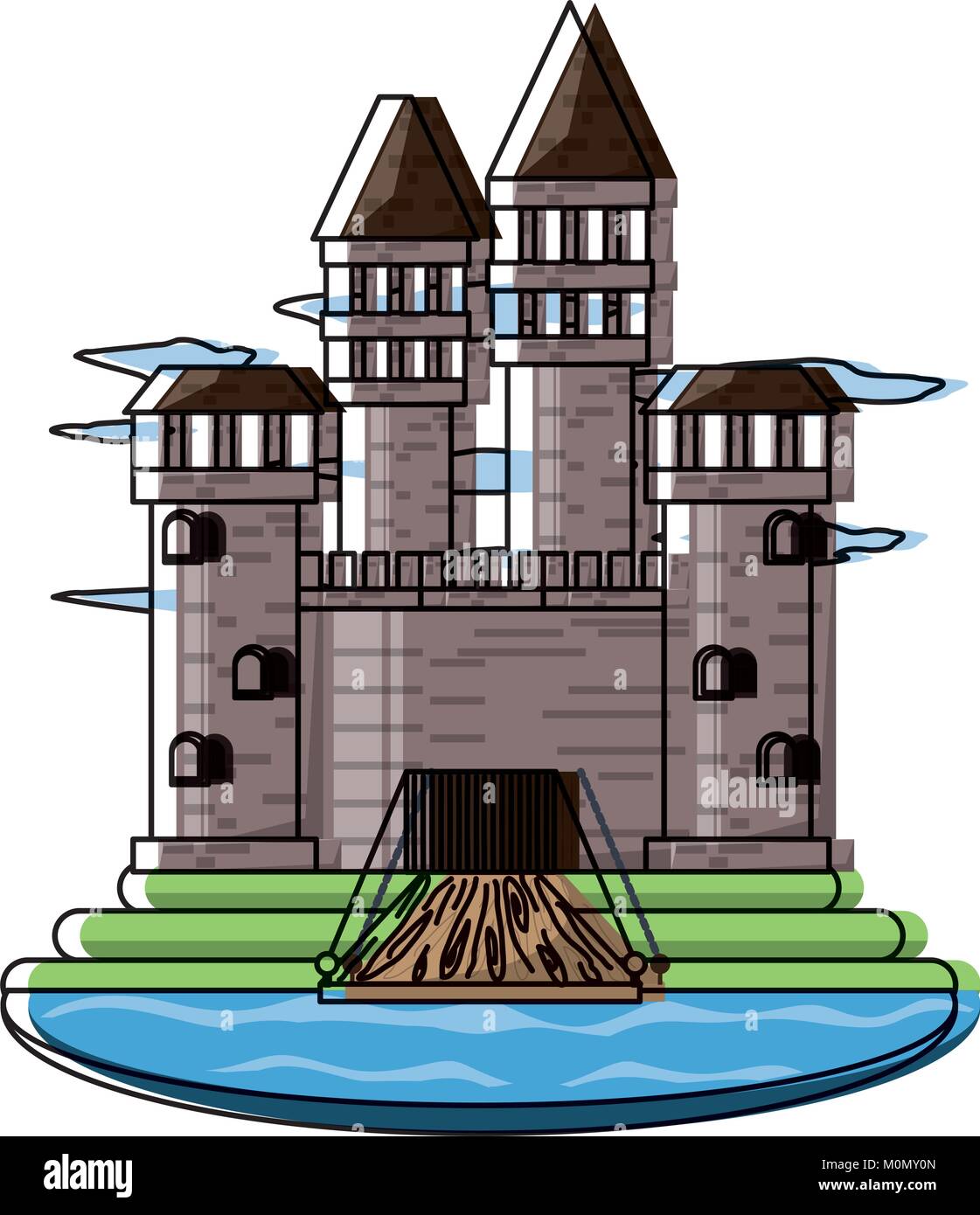 Medieval castle design Stock Vector Image & Art - Alamy