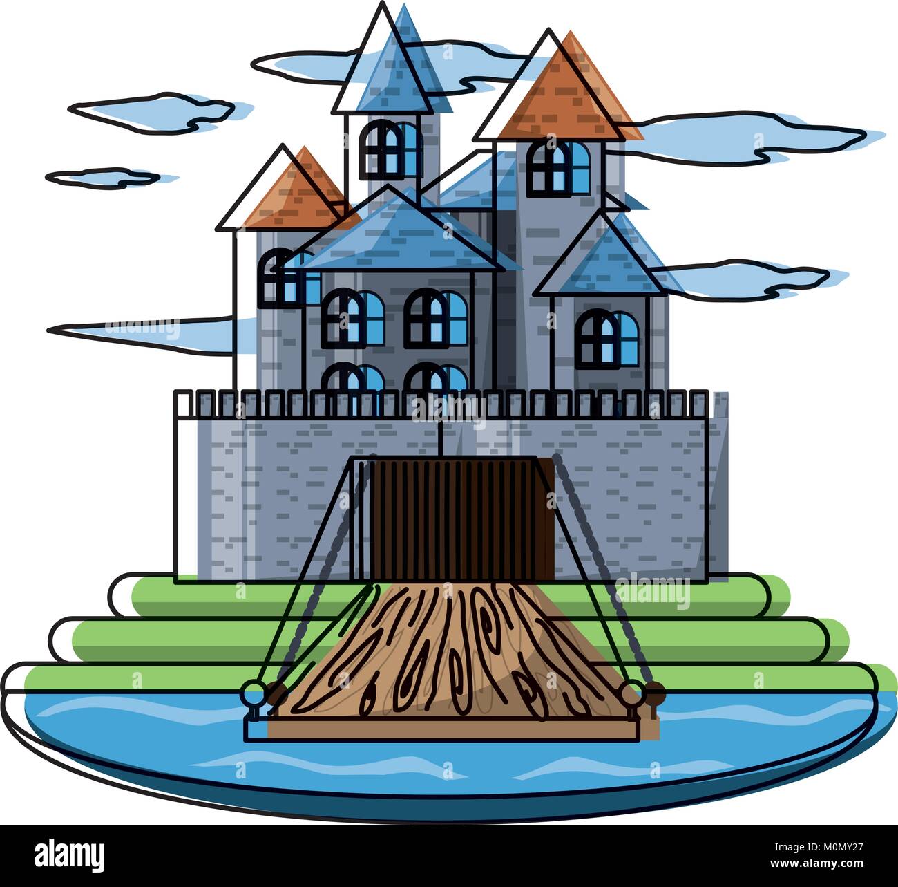 Medieval castle design Stock Vector Image & Art - Alamy