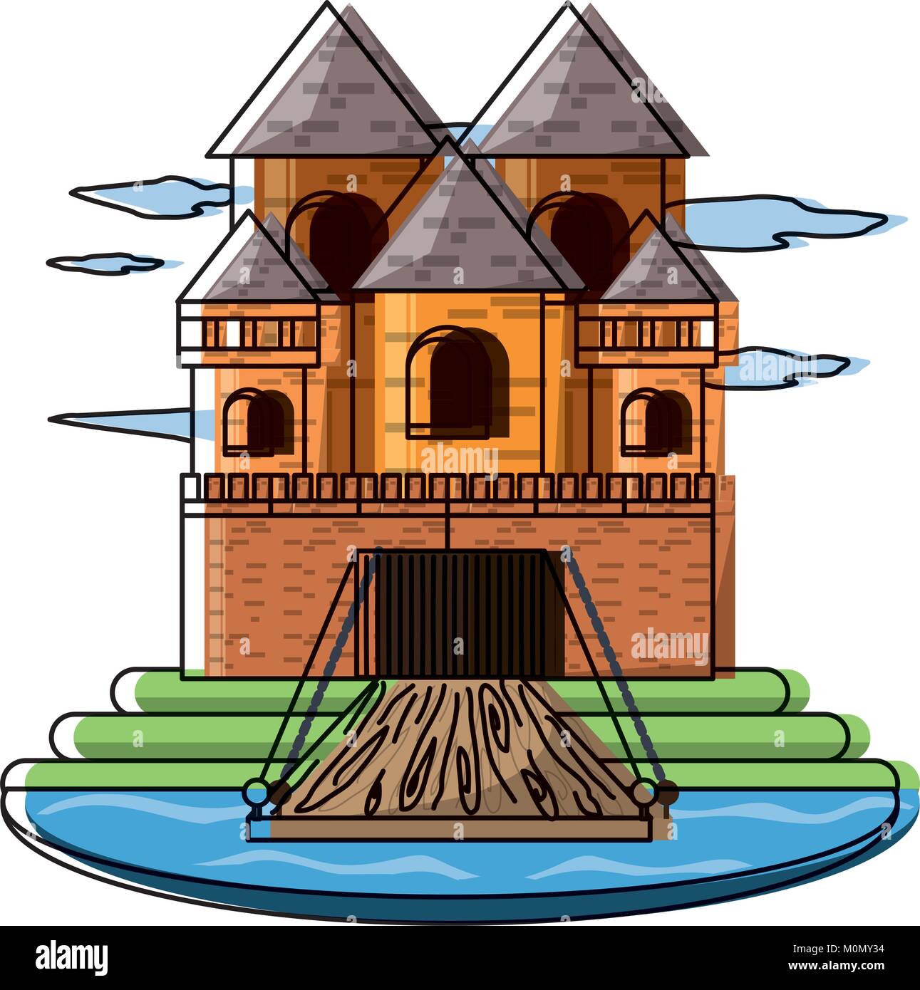 Medieval castle design Stock Vector Image & Art - Alamy