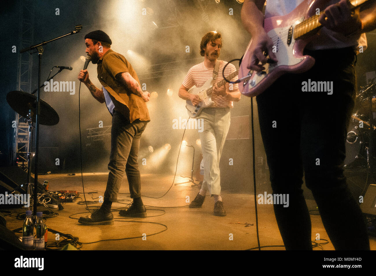 The British post-punk band IDLES performs a live concert during the ...