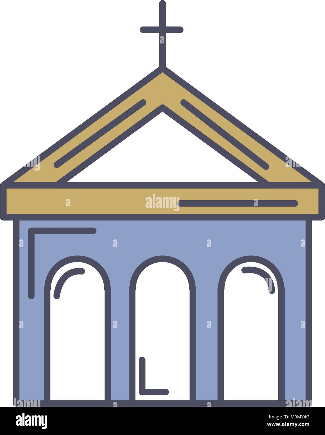 Little catholic church Stock Vector Images - Alamy