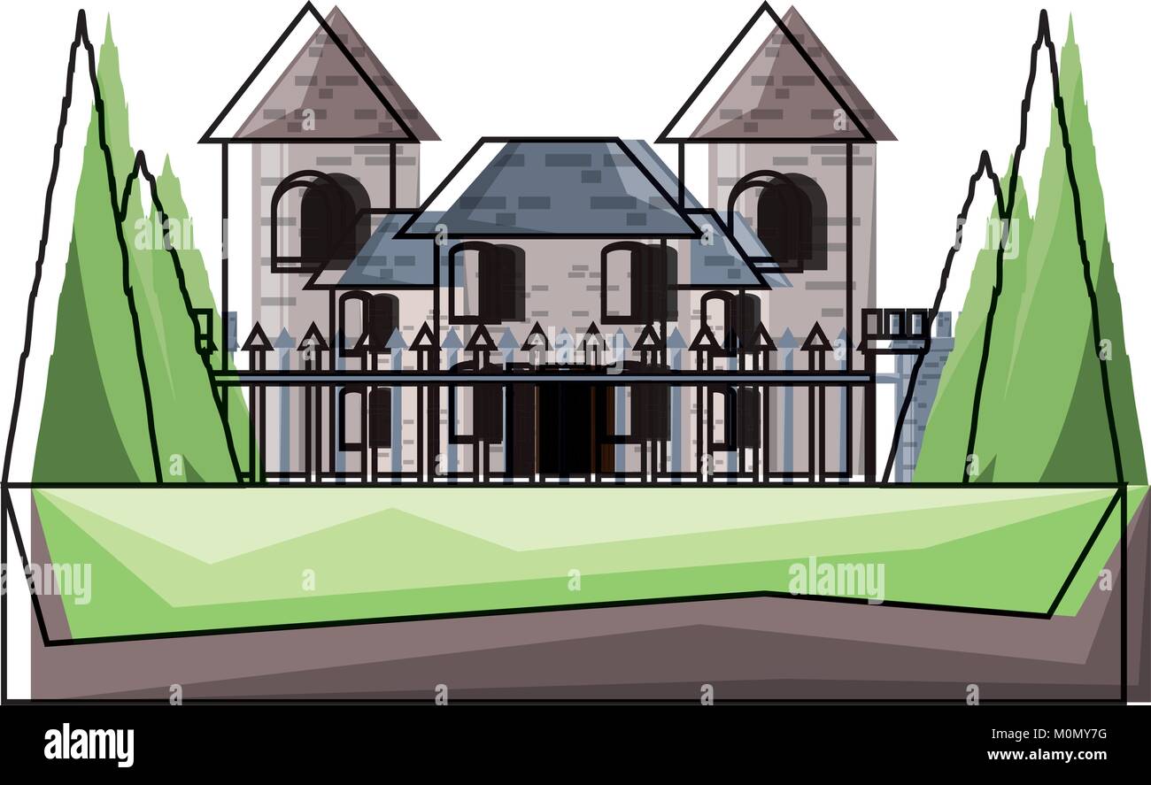 Modern castle icon image Stock Vector Image & Art - Alamy