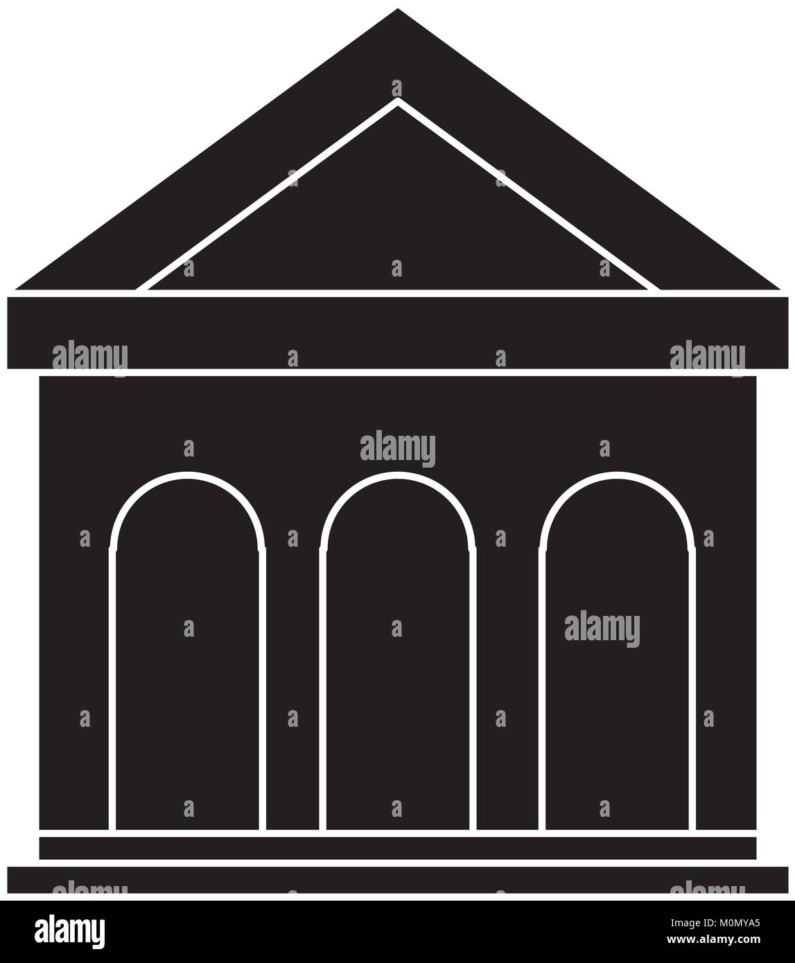 building with columns icon Stock Vector Image & Art - Alamy