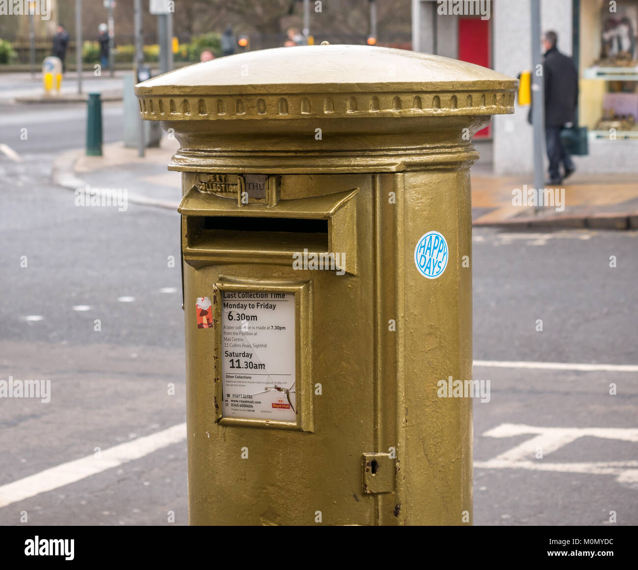 Gold Painted Postbox Stock Photos & Gold Painted Postbox Stock Images ...