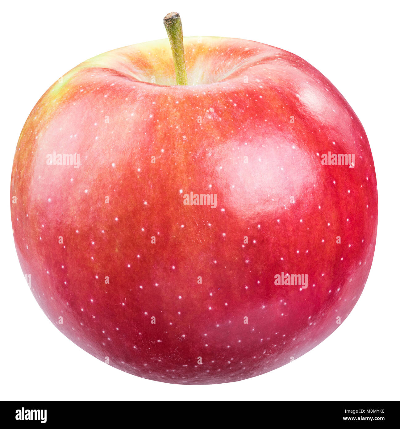Ripe red apple. File contains clipping path Stock Photo - Alamy