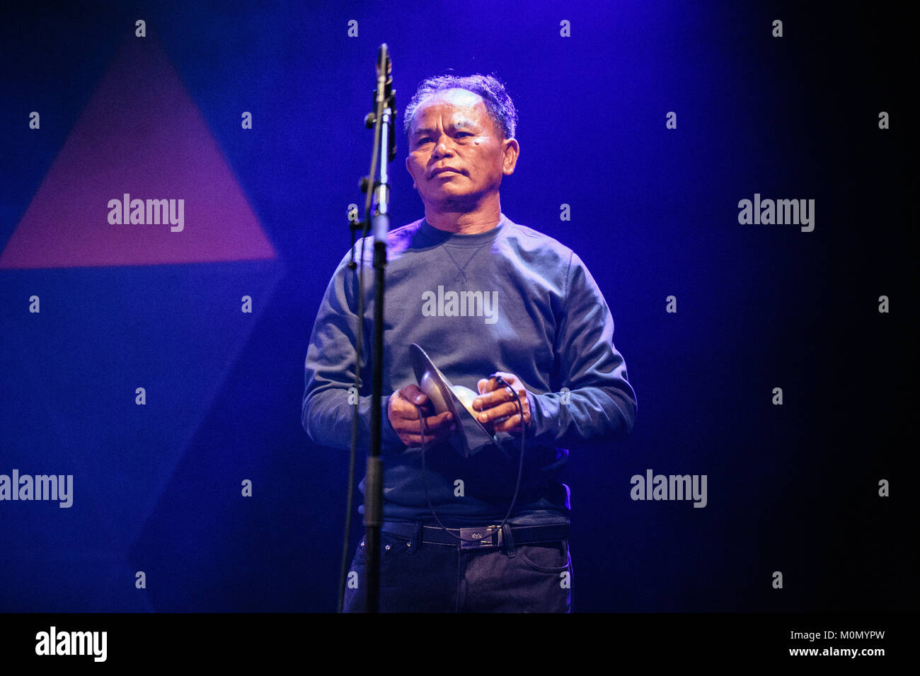 The psychedelic music ensemble Khun Narin’s Electric Phin Band performs ...