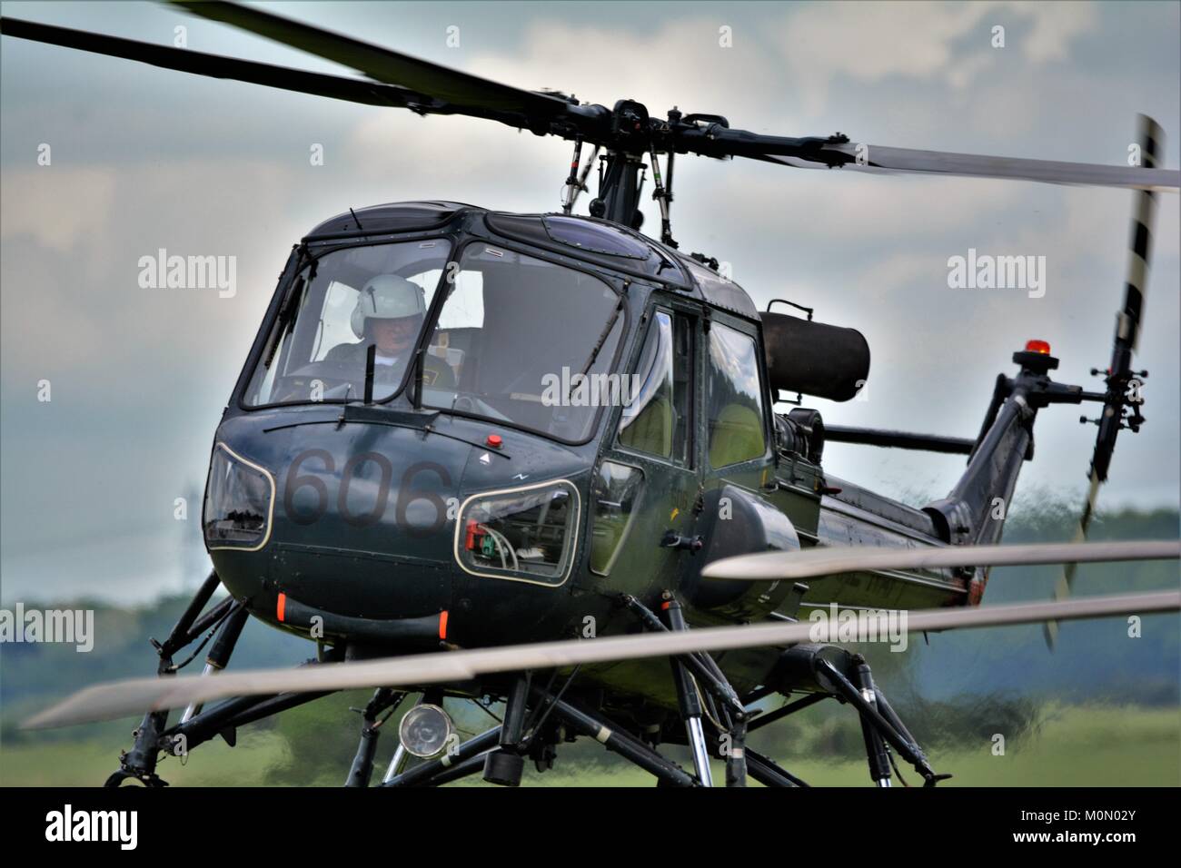 Westland Wasp 1960s British royal navy helicopter at Shuttleworth Fly ...