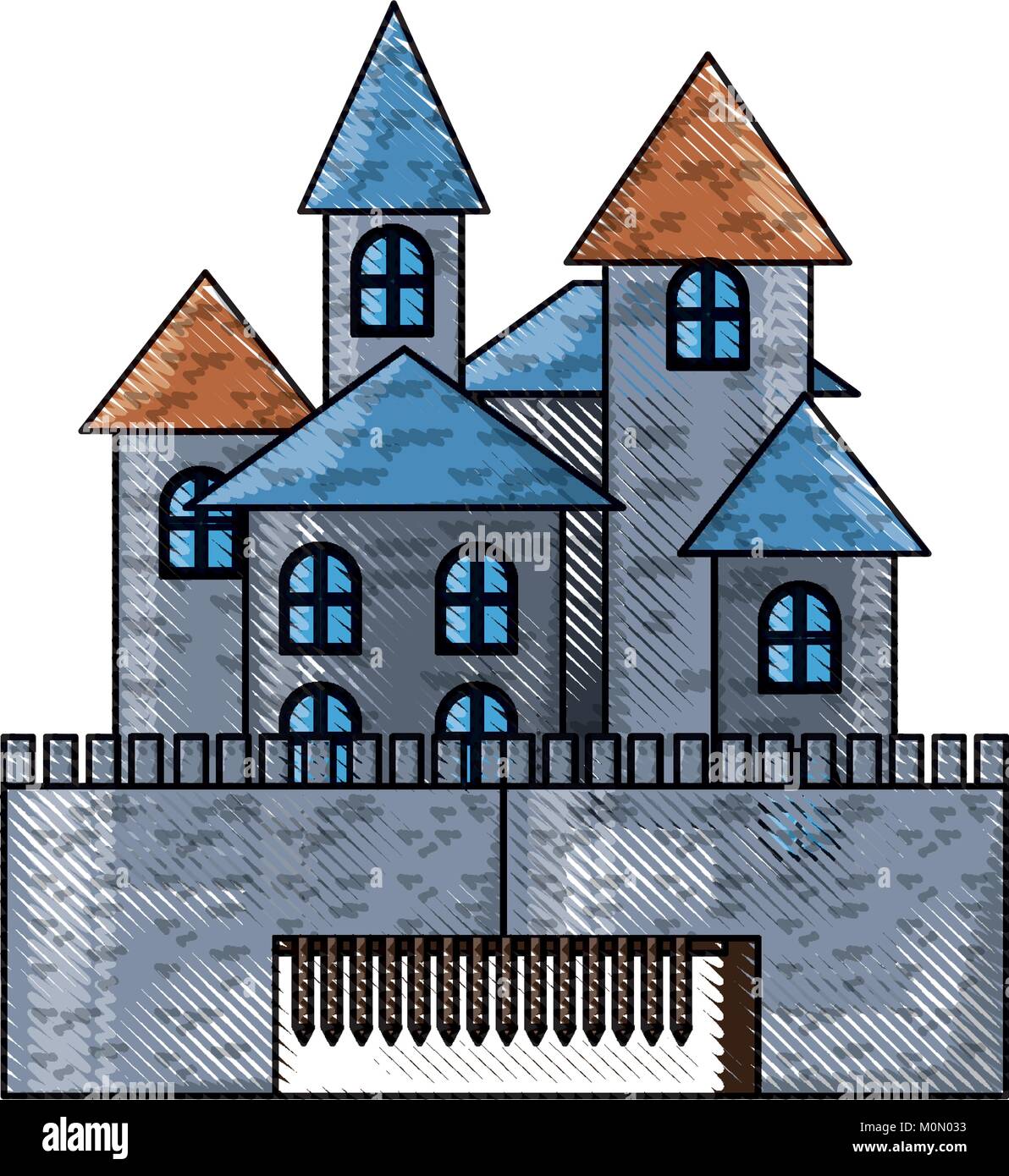 Medieval castle icon Stock Vector Image & Art - Alamy