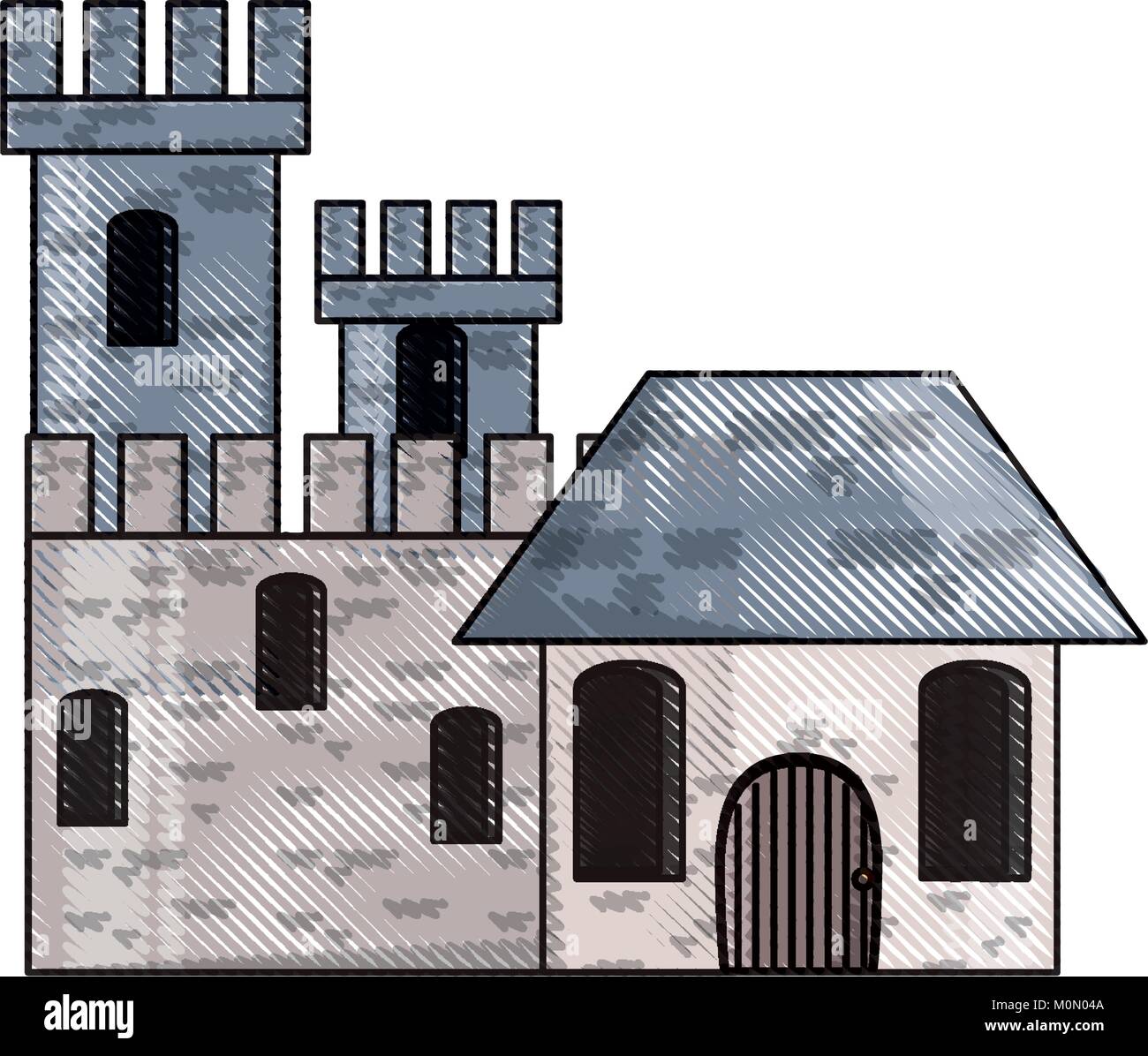 Medieval castle icon image Stock Vector Image & Art - Alamy