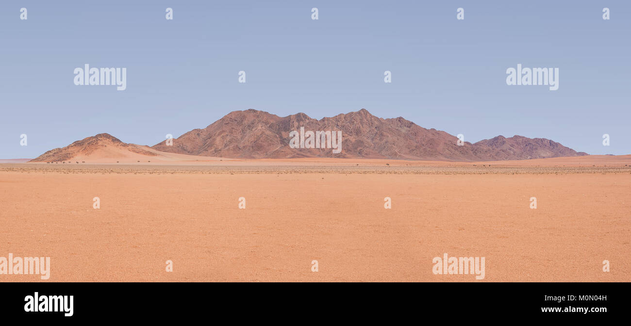 A wide open desert landscape in Namibia Stock Photo - Alamy