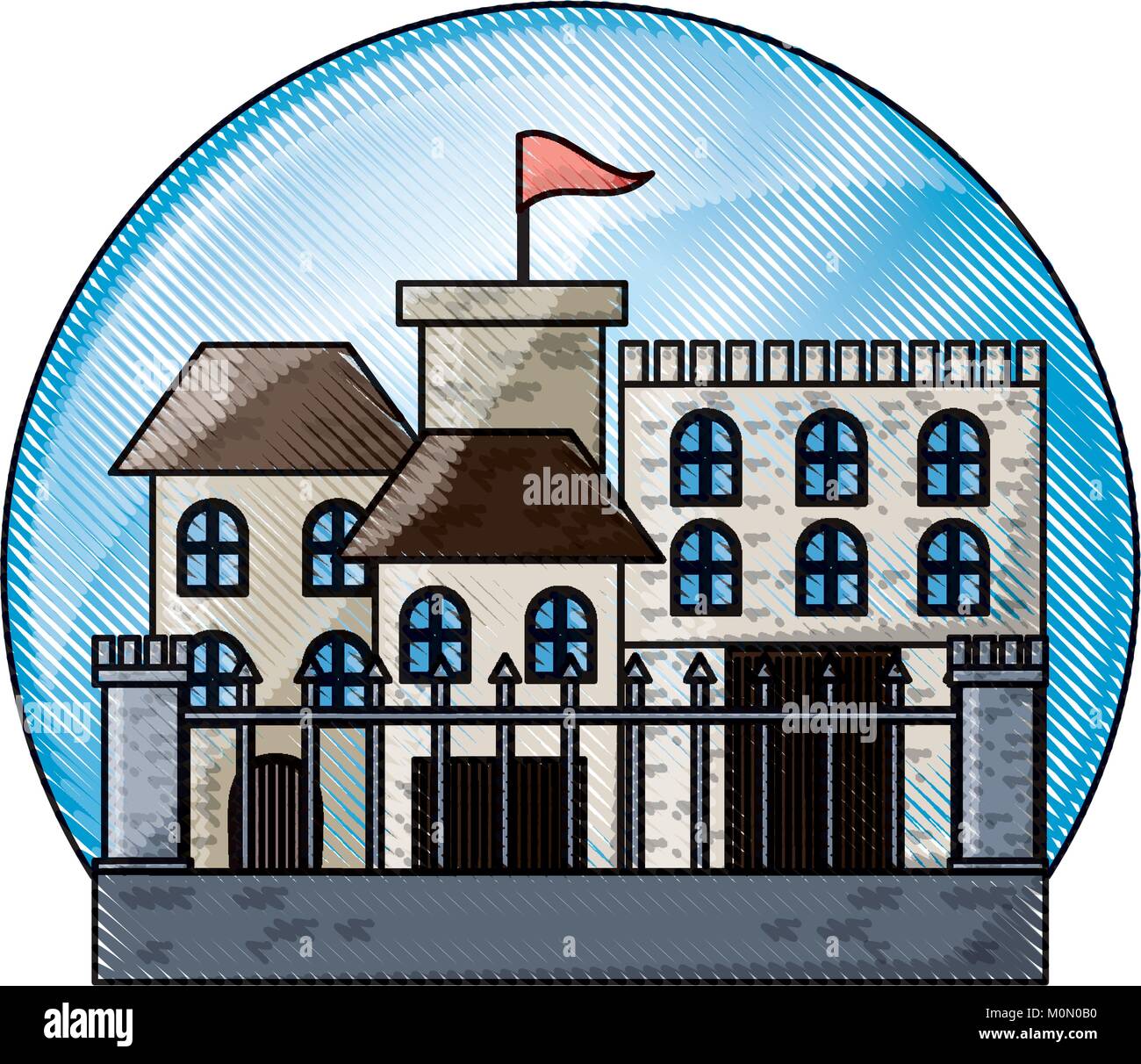 Modern castle icon image Stock Vector Image & Art - Alamy