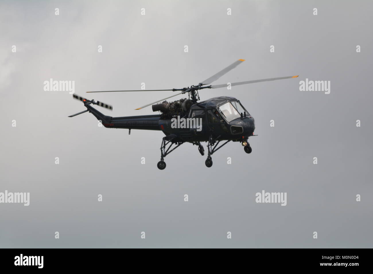 Westland Wasp 1960s British royal navy helicopter at Shuttleworth Fly ...