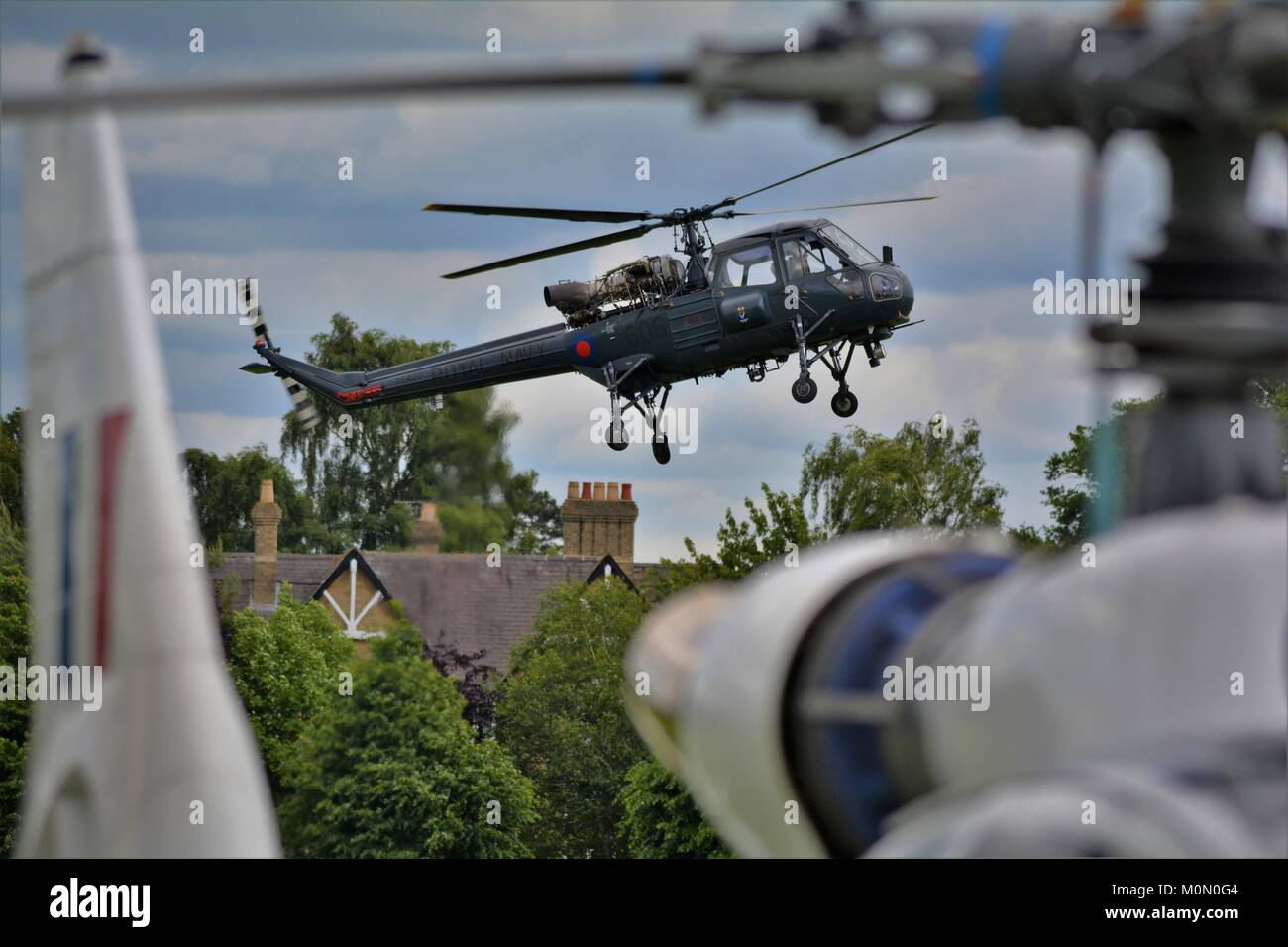 Westland Wasp 1960s British royal navy helicopter at Shuttleworth Fly ...