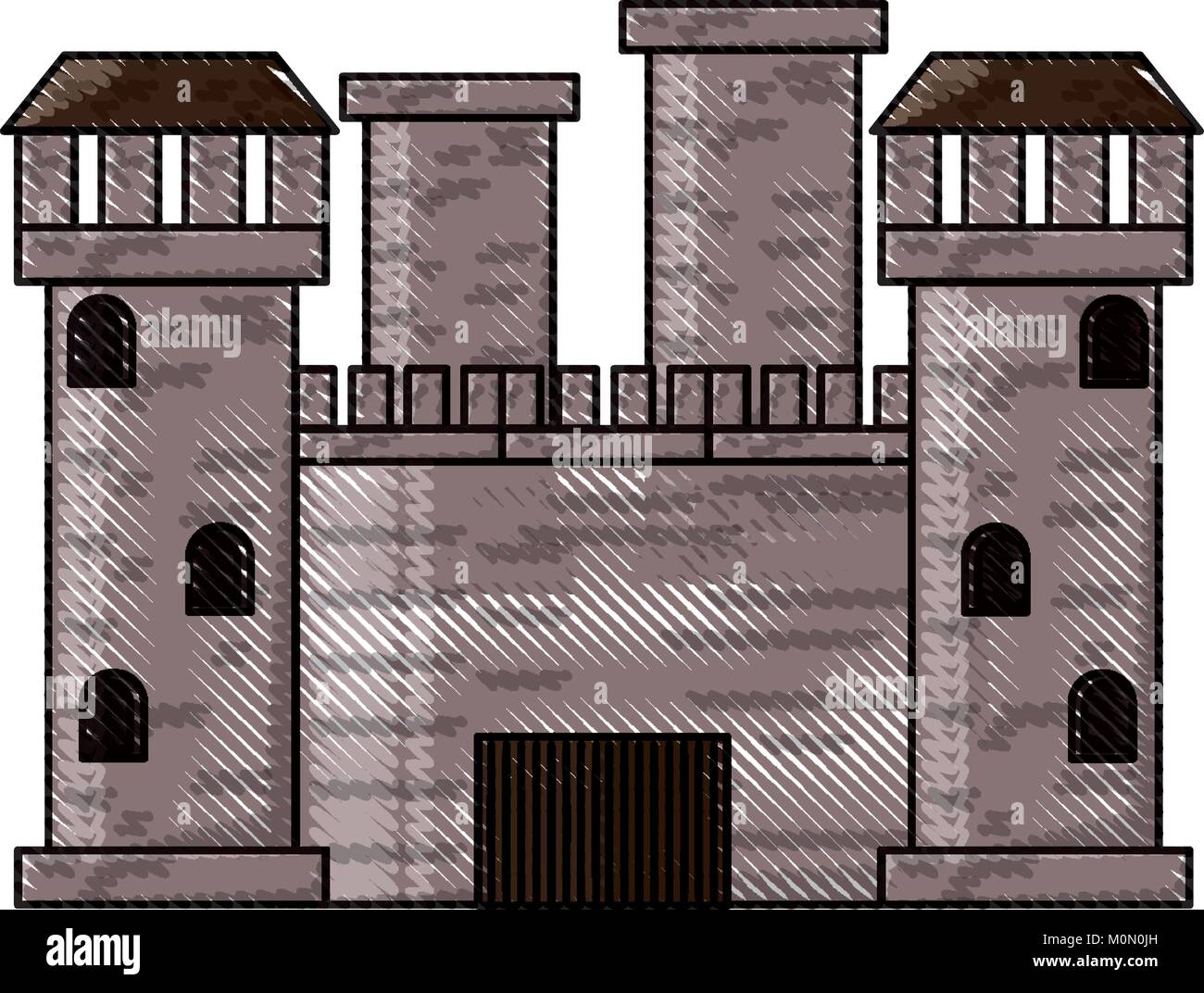 Medieval castle icon Stock Vector Image & Art - Alamy