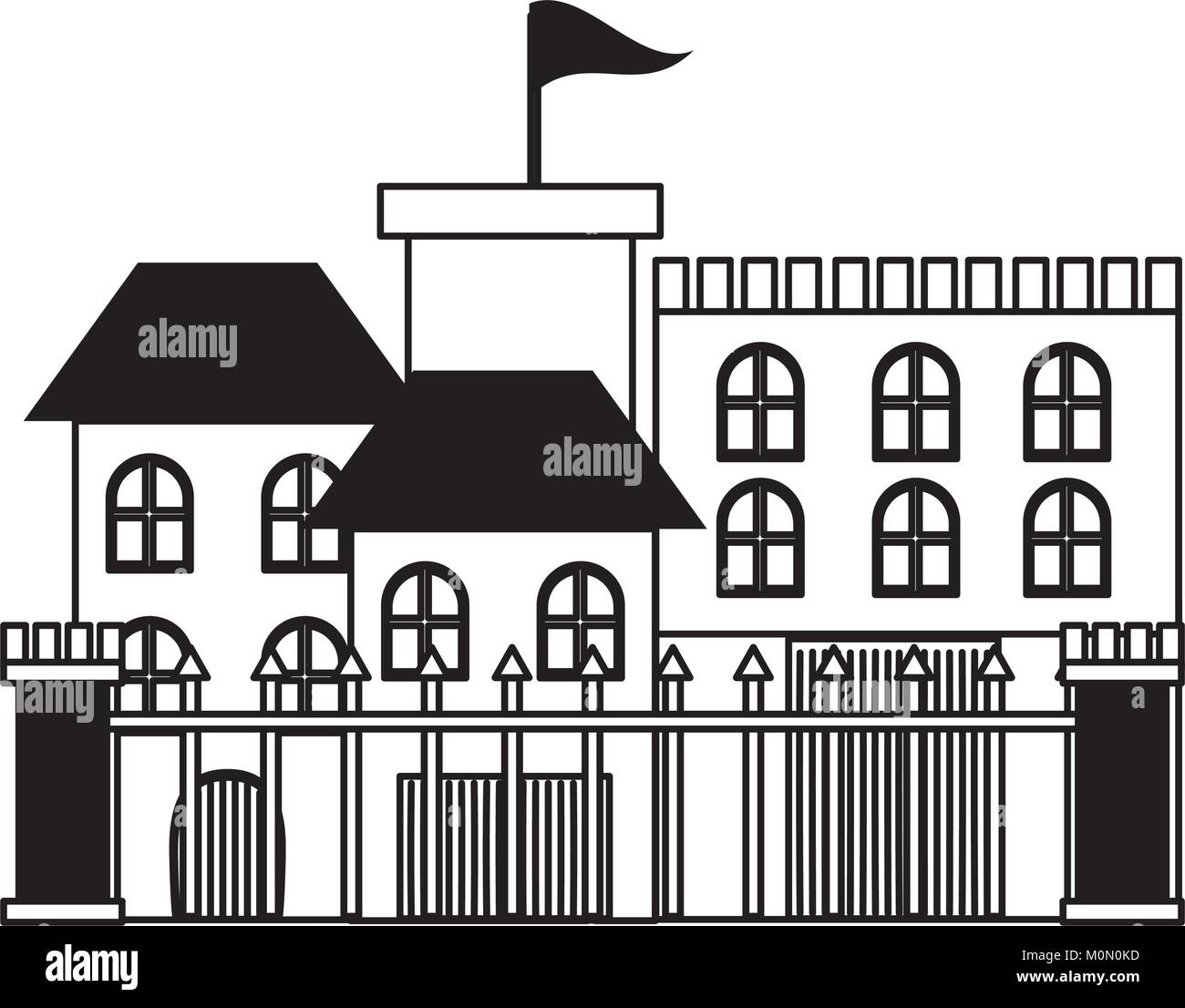 Modern castle icon image Stock Vector Image & Art - Alamy