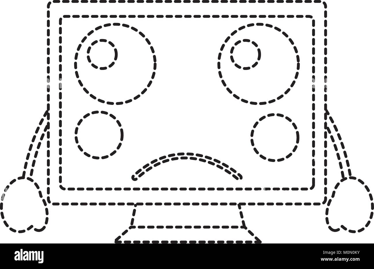 kawaii cute funny screen monitor Stock Vector Image & Art - Alamy