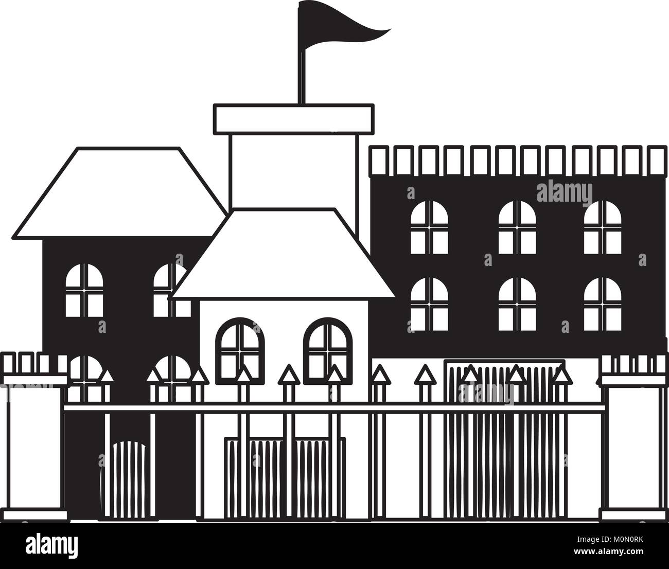 Modern castle icon image Stock Vector Image & Art - Alamy