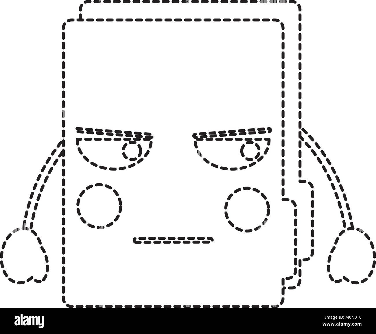 folder document kawaii cute cartoon Stock Vector Image & Art - Alamy