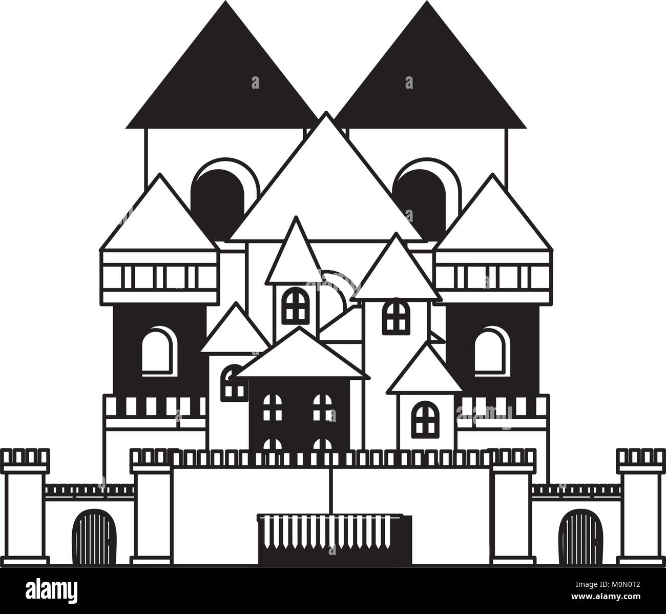 Medieval castle icon Stock Vector Image & Art - Alamy
