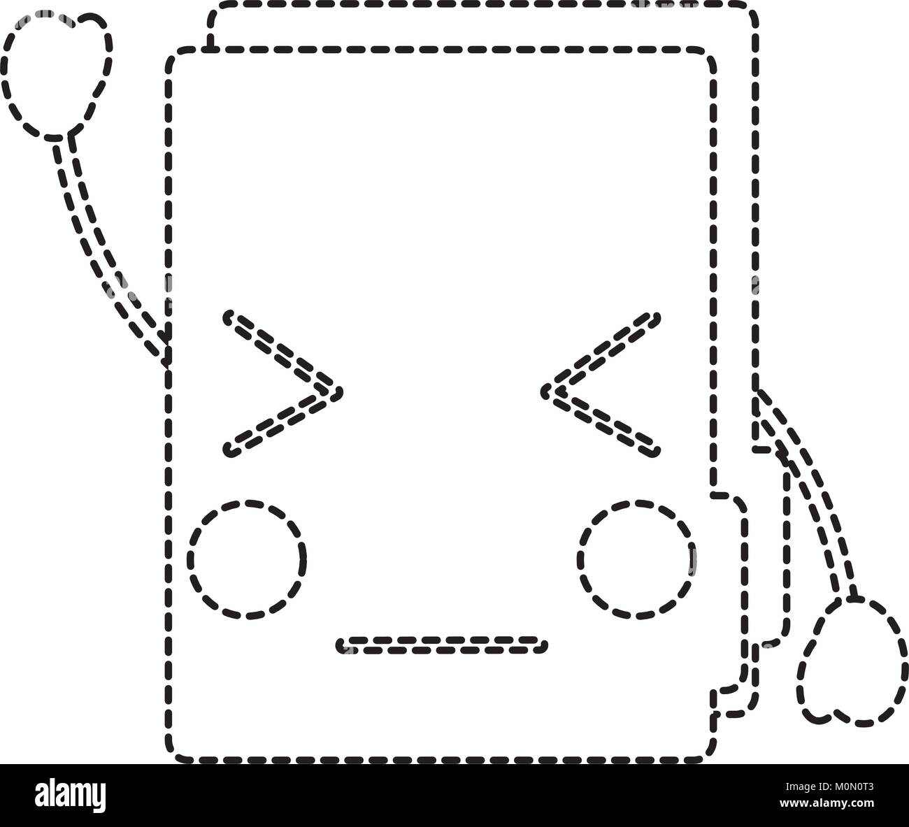 folder document kawaii cute cartoon Stock Vector Image & Art - Alamy