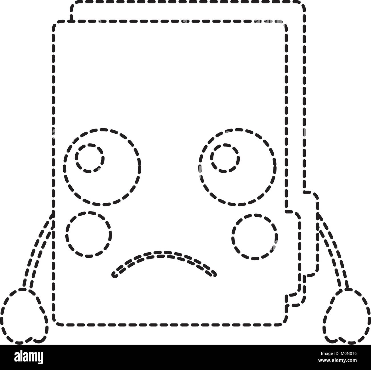 folder document kawaii cute cartoon Stock Vector Image & Art - Alamy
