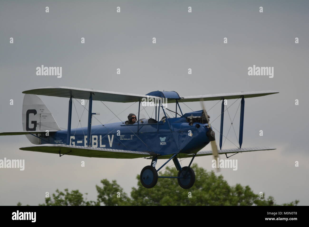 De Havilland DH 60 Cirrus moth G-EBLV at shuttleworth airshow2017 Stock ...