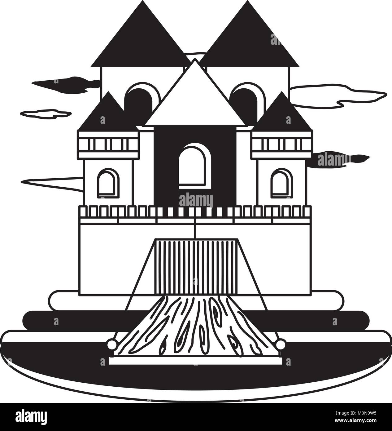 Medieval castle design Stock Vector Image & Art - Alamy