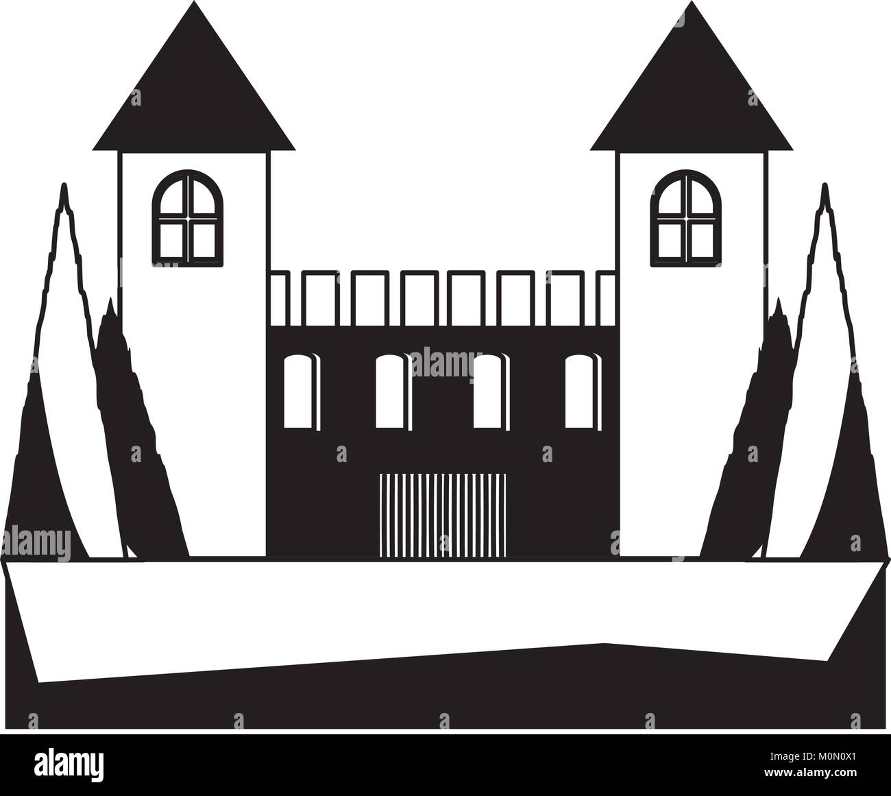 Medieval castle design Stock Vector Image & Art - Alamy
