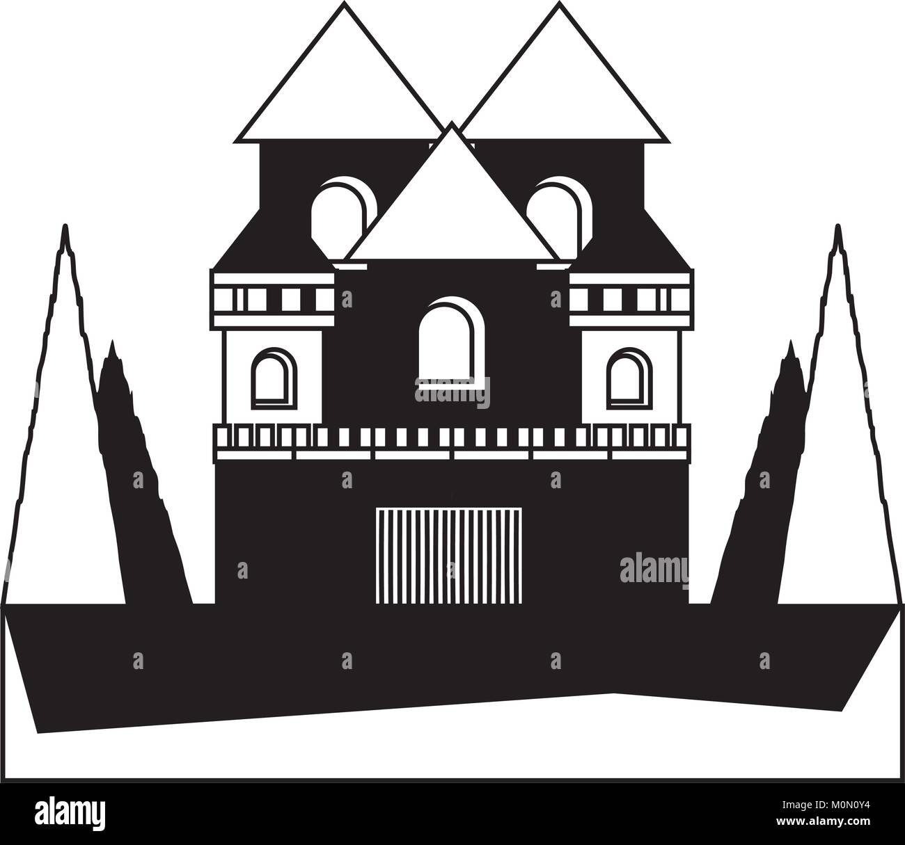 medieval castle icon image Stock Vector Image & Art - Alamy