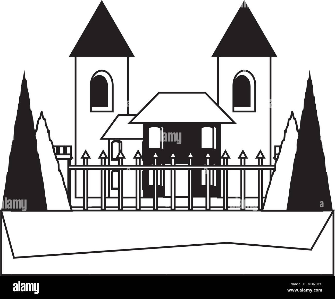 Modern castle icon image Stock Vector Image & Art - Alamy