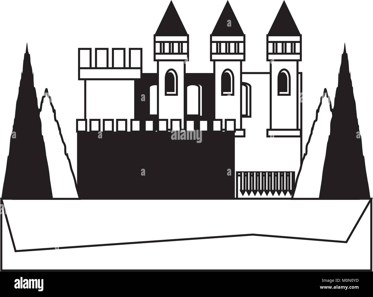 medieval castle icon image Stock Vector Image & Art - Alamy