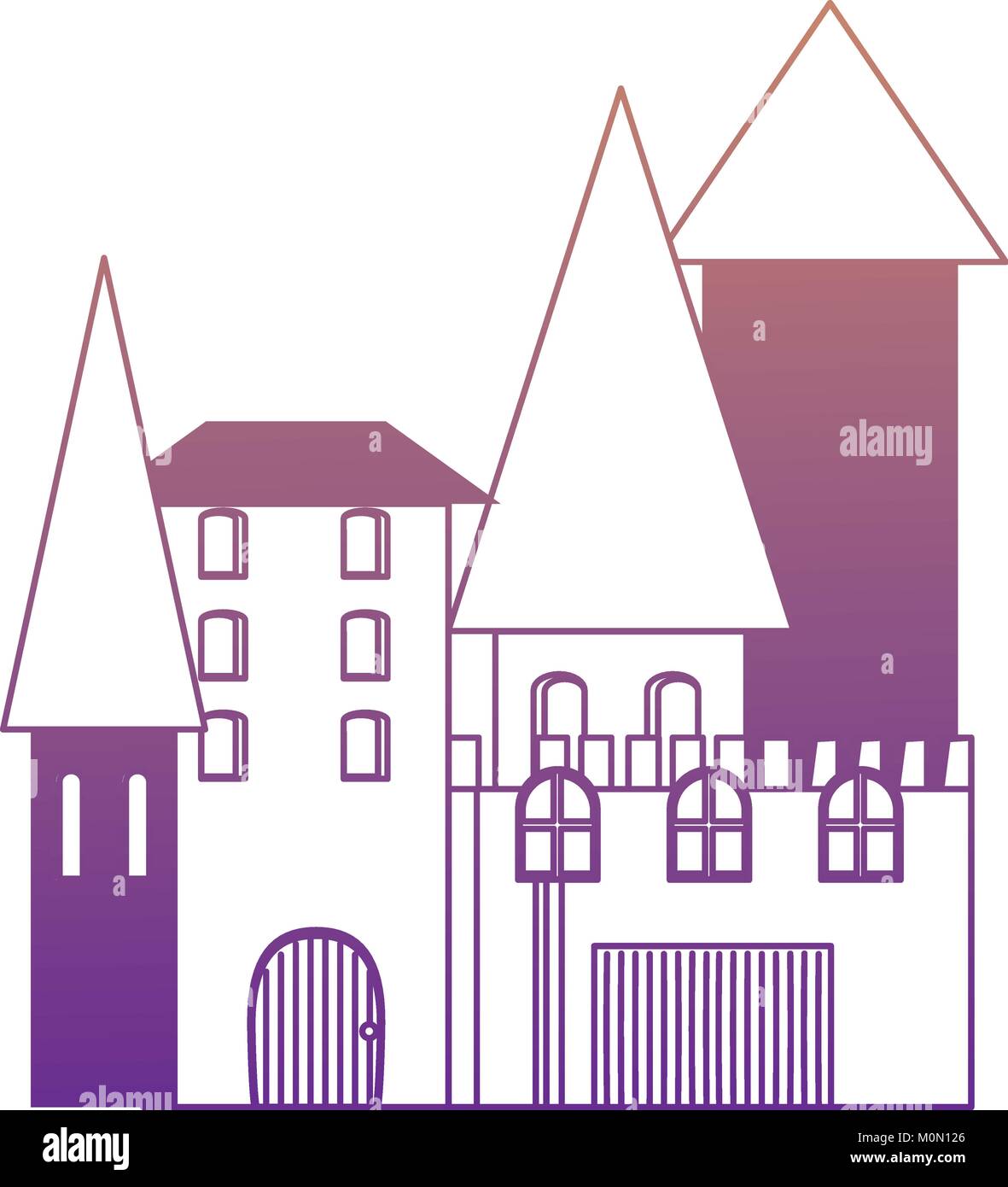 Medieval castle icon image Stock Vector Image & Art - Alamy