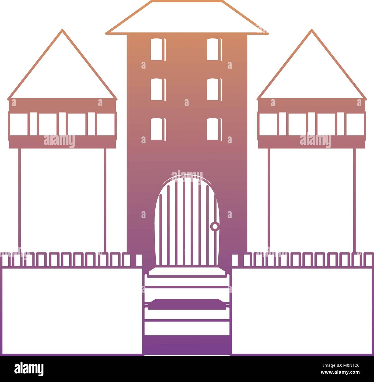 Medieval castle icon Stock Vector Image & Art - Alamy