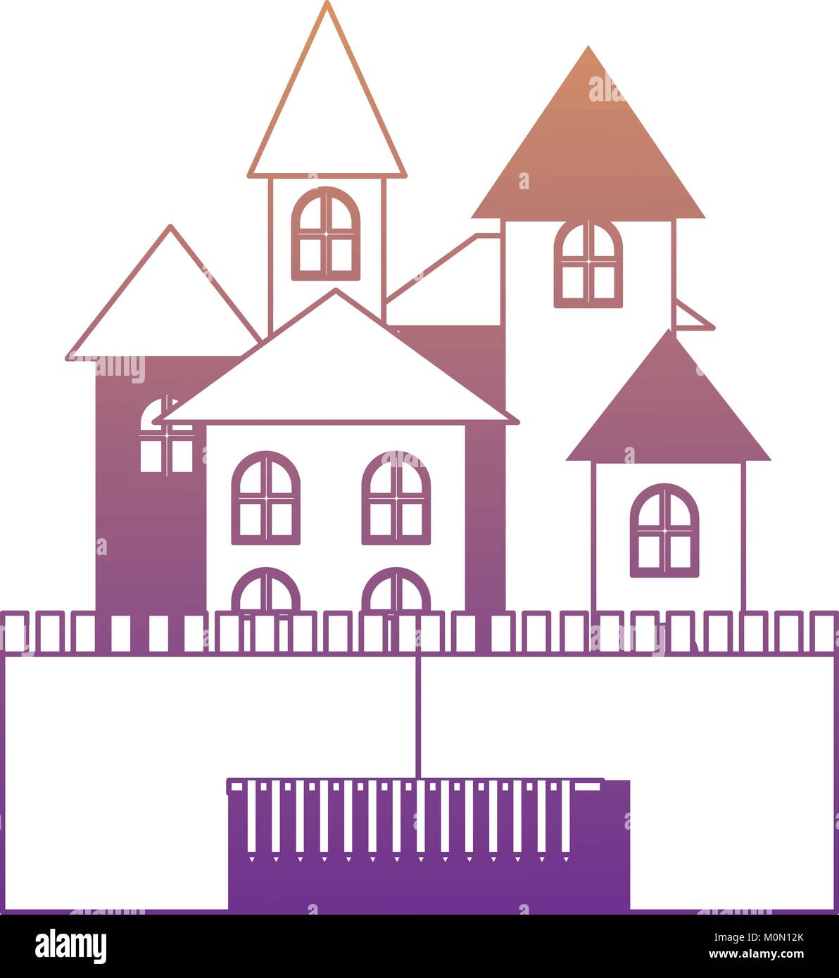 Medieval castle icon Stock Vector Image & Art - Alamy