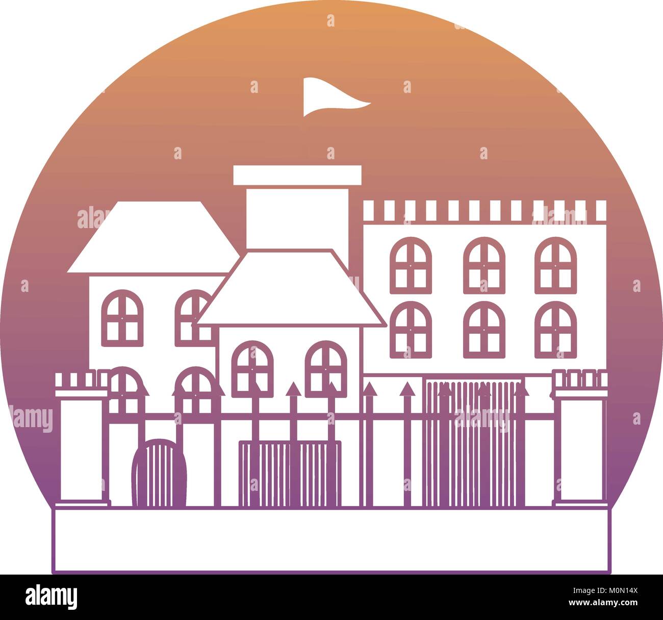 Modern castle icon image Stock Vector Image & Art - Alamy