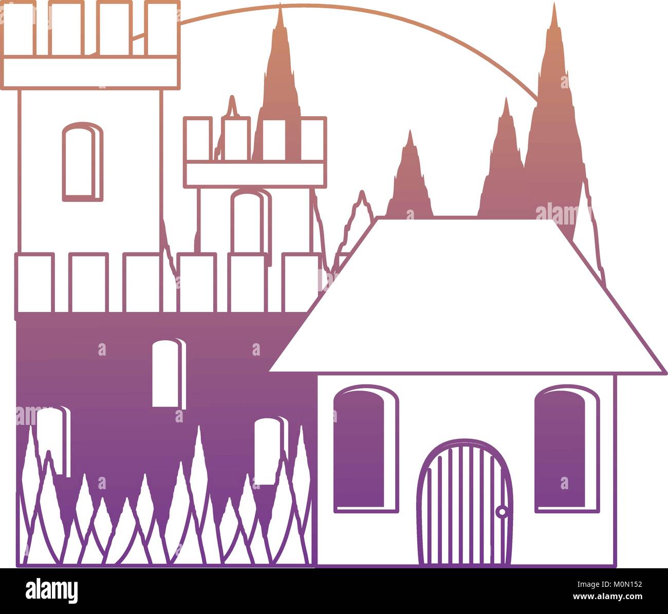 Medieval castle icon Stock Vector Image & Art - Alamy