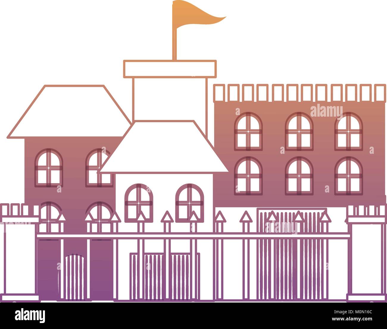 Modern castle icon image Stock Vector Image & Art - Alamy