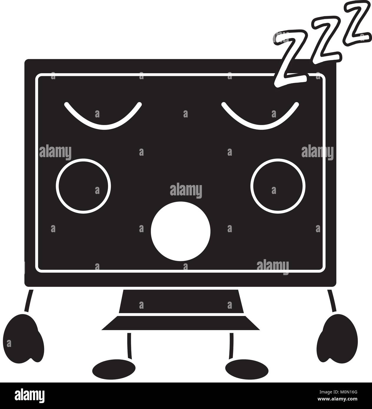 kawaii cute funny screen monitor Stock Vector Image & Art - Alamy