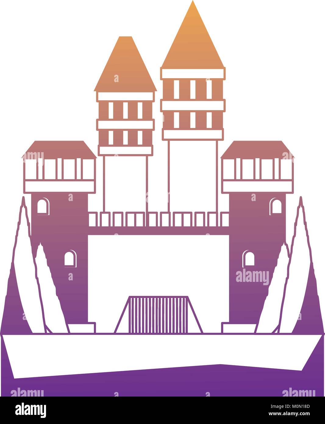 medieval castle icon image Stock Vector Image & Art - Alamy